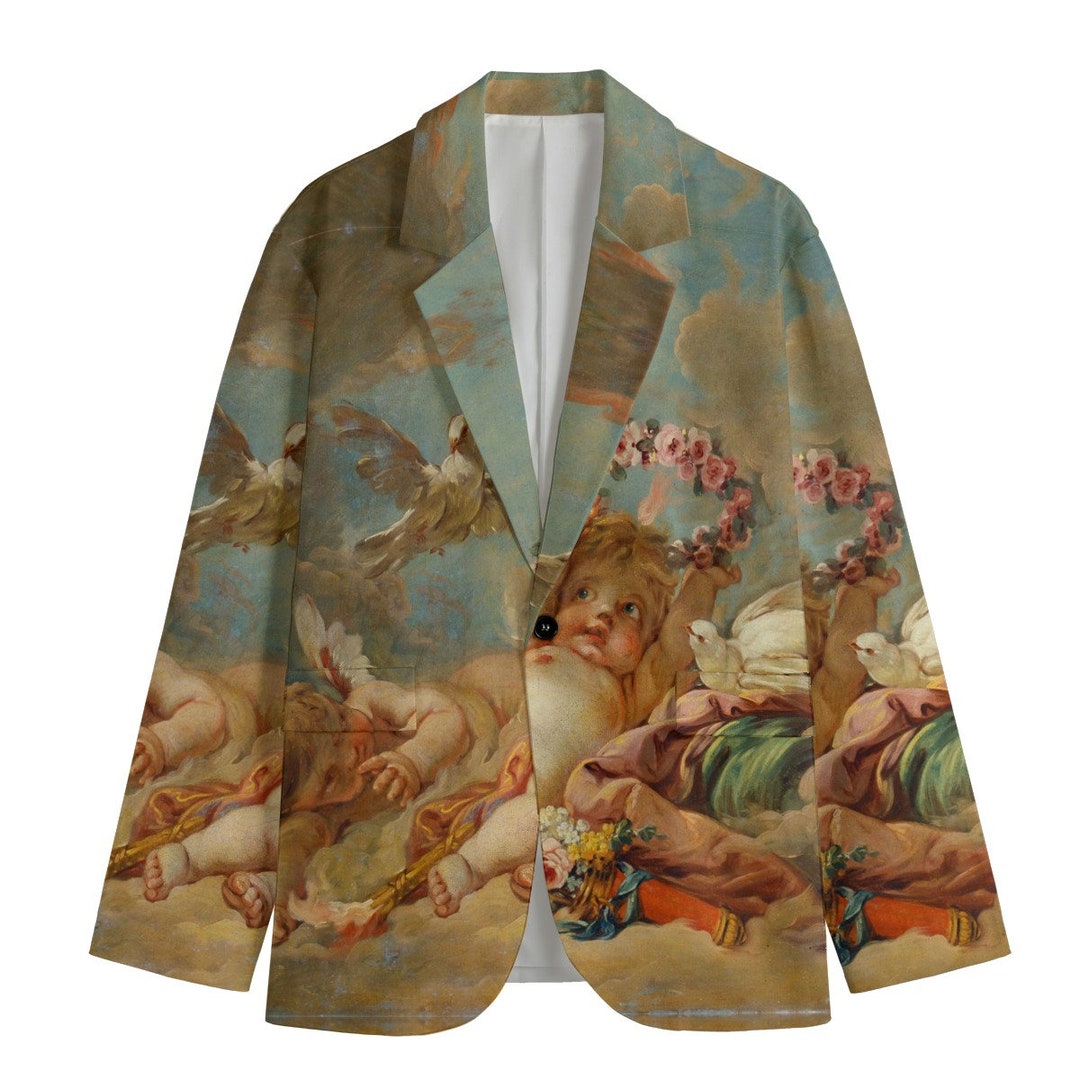 Cherub Blazer Cotton Sport Coat Baroque Jacket Goth Streetwear Haute ...