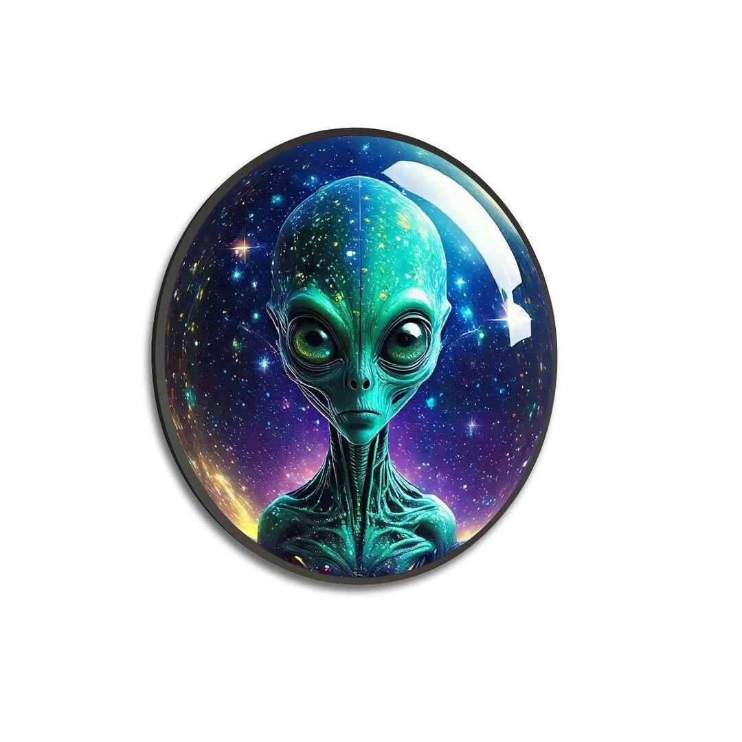 Alien Martian, Janine Gordon, Edition of 100, Circular Digital Canvas ...
