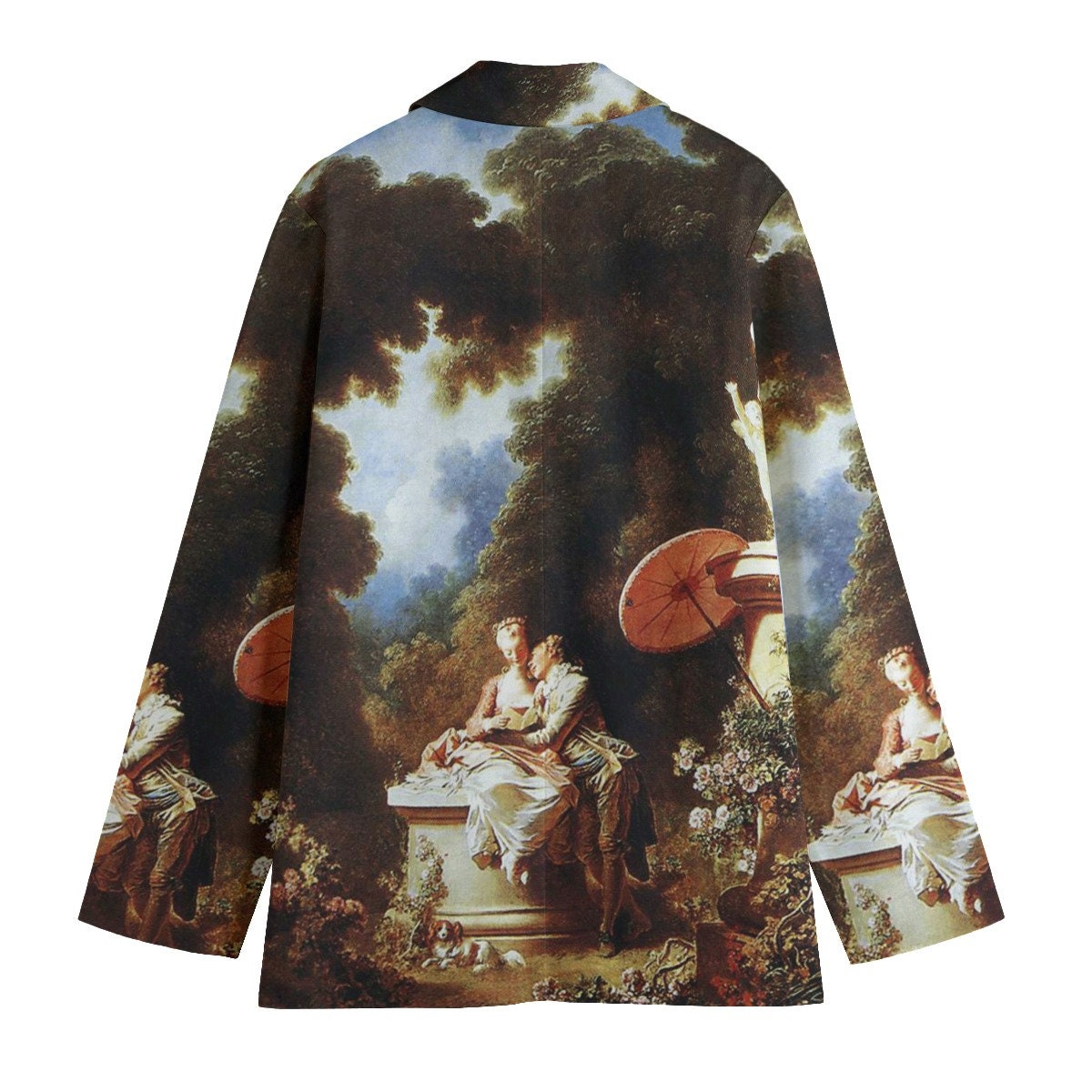 Baroque Blazer, Women's Cotton Jacket, Fragonard Painting,rococo ...
