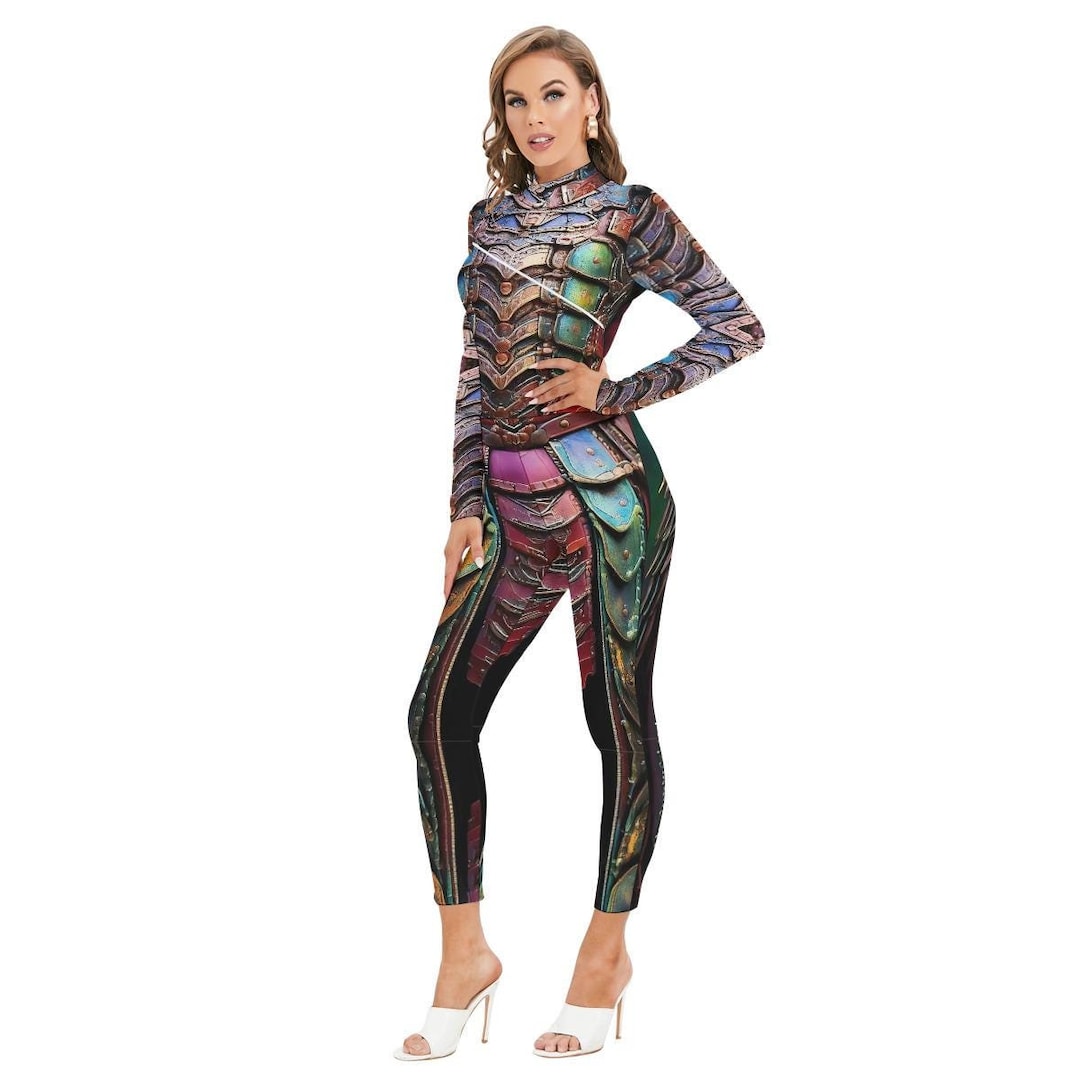 Psychedelic Armor Jumpsuit, Medieval Unitard, One Piece Warrior Outfit ...