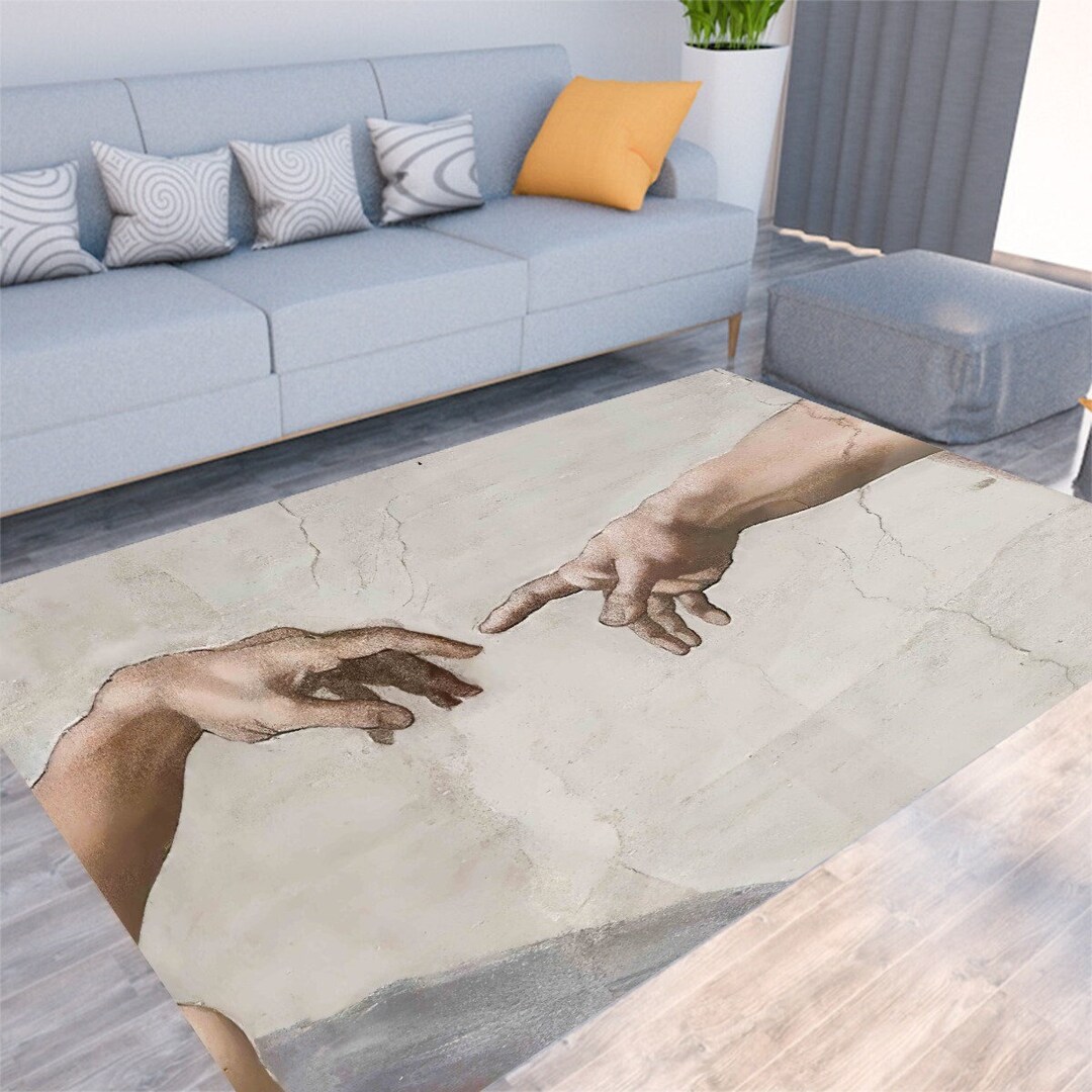 Michelangelo Rug the Creation of Adam (detail) Sistine Chapel, Floor ...