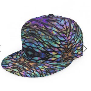 Tarpan Fish Scales Psychedelic Trippy Cap, Tie Dye Hat, Baseball Cap ...