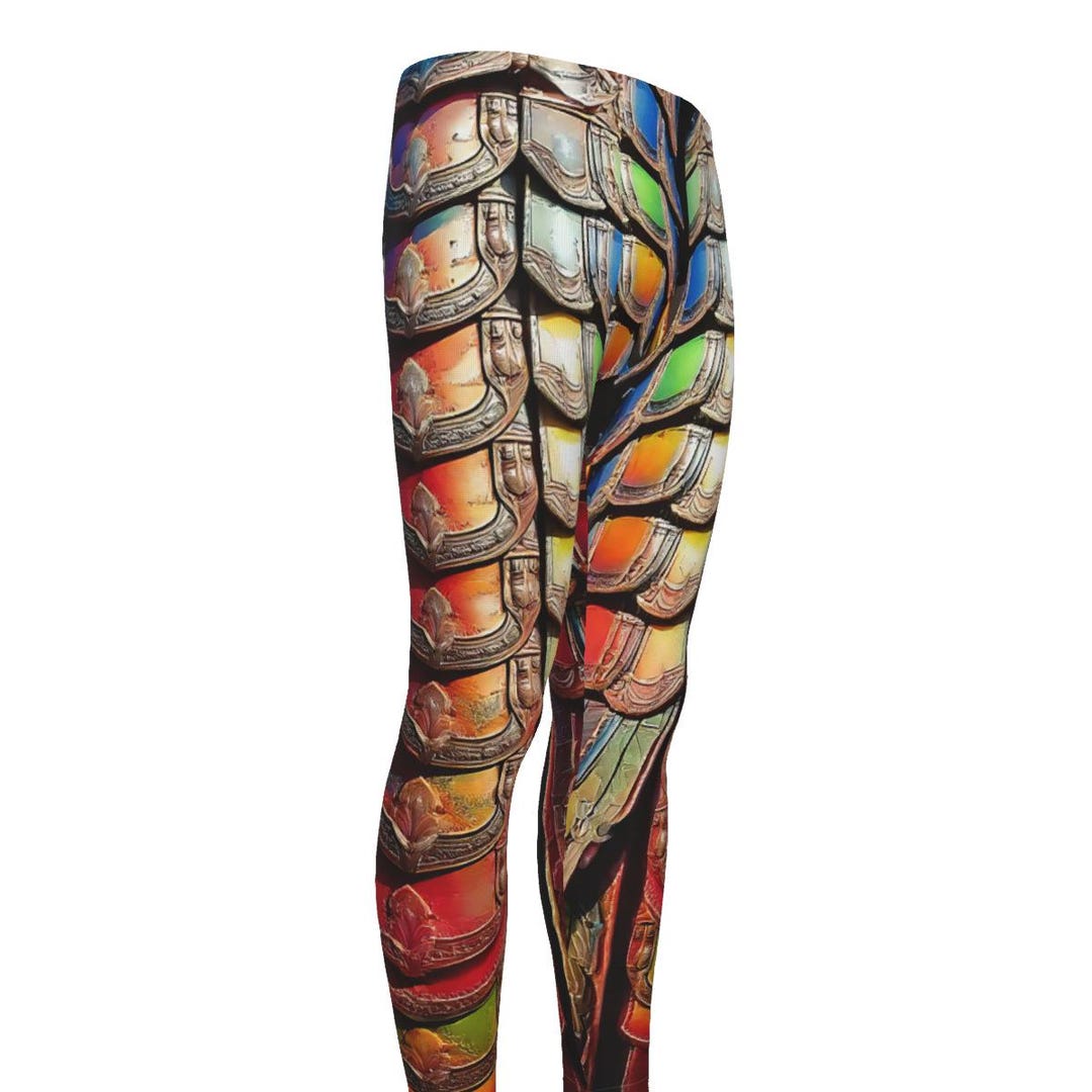Gladiator Mens Leggings, Exoskeleton Armor, Workout Pants, Dystopian ...