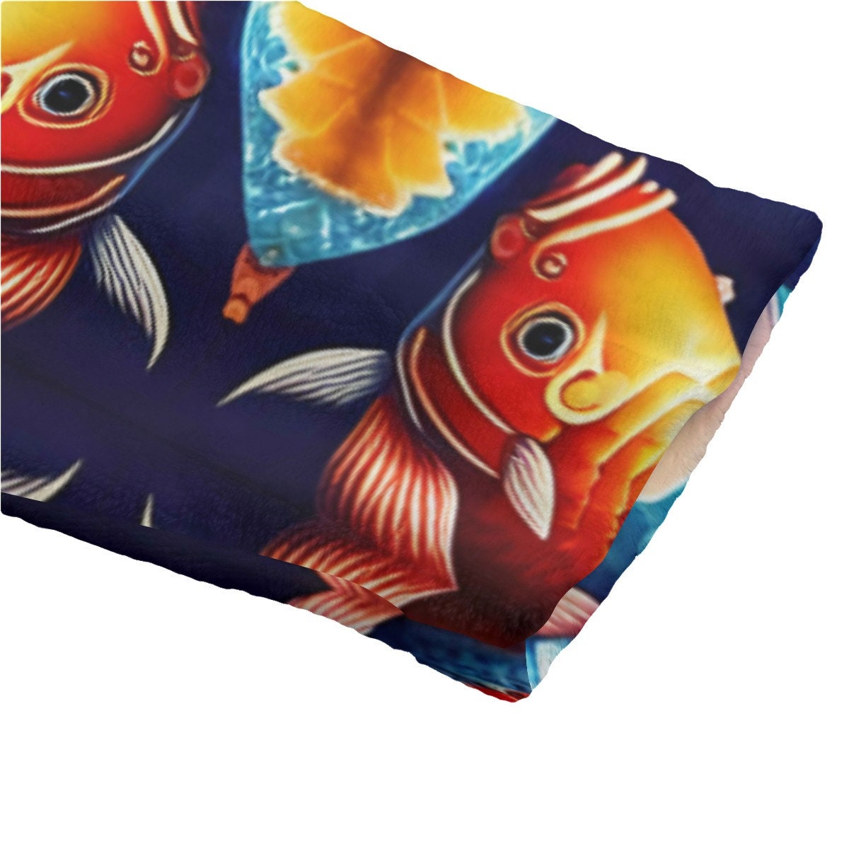 Koi Fish Robe, Hooded Bathrobe, Unisex Robe, Thick Cuddly, Plus Sizes ...