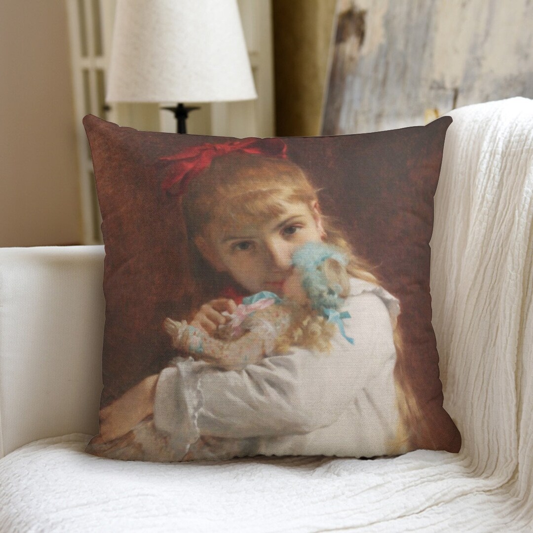 Pierre Auguste Cot Girl Doll Couch Pillow W/ Inserts Rococo Baroque ...