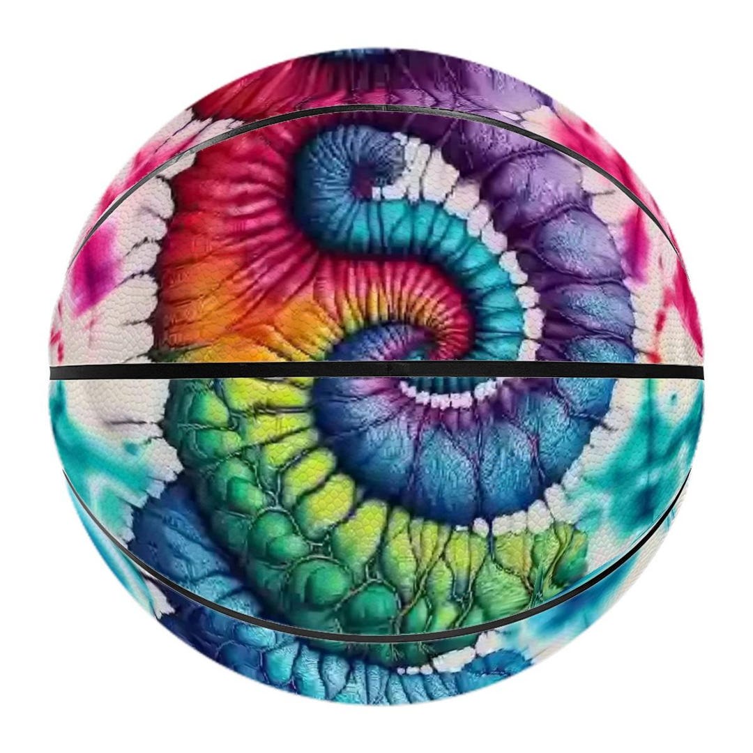 Tie Dyed Ball Trippy Novelty Basketball, Fun Indoor/outdoor Sports Ball ...