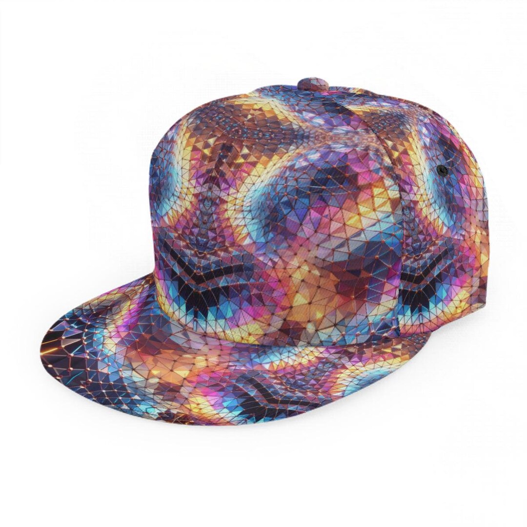 Psychedelic Cap, Psy Fractal Hat, Trippy Baseball Cap Trucker Hip Hop ...