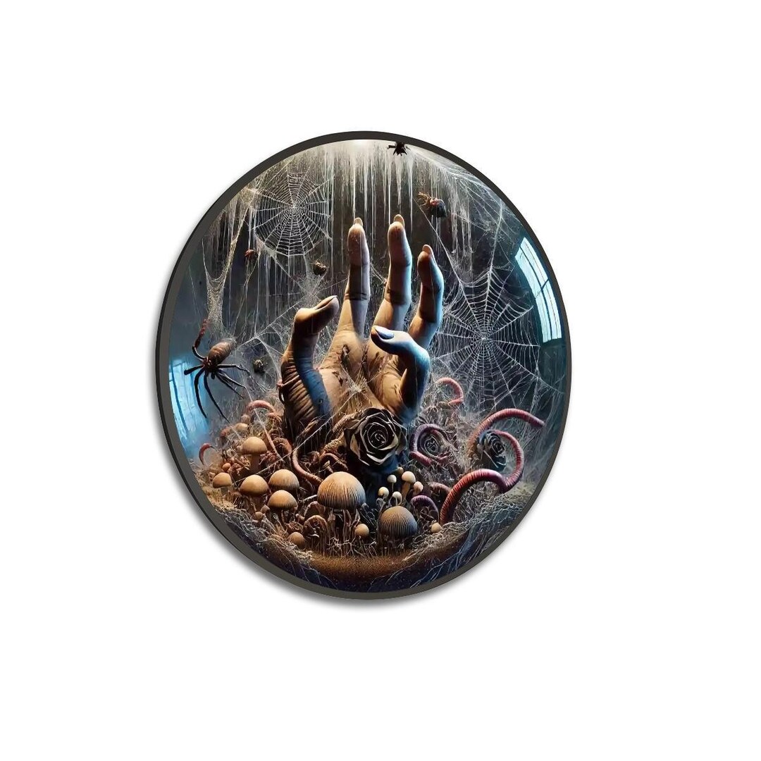 Gothic Hand W/ Worms Janine Gordon, Edition of 100, Circular Digital ...