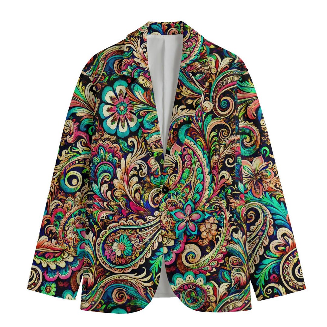 Psychedelic Paisley Mens Blazer, Suit Jacket, Stage Jacket, Country ...