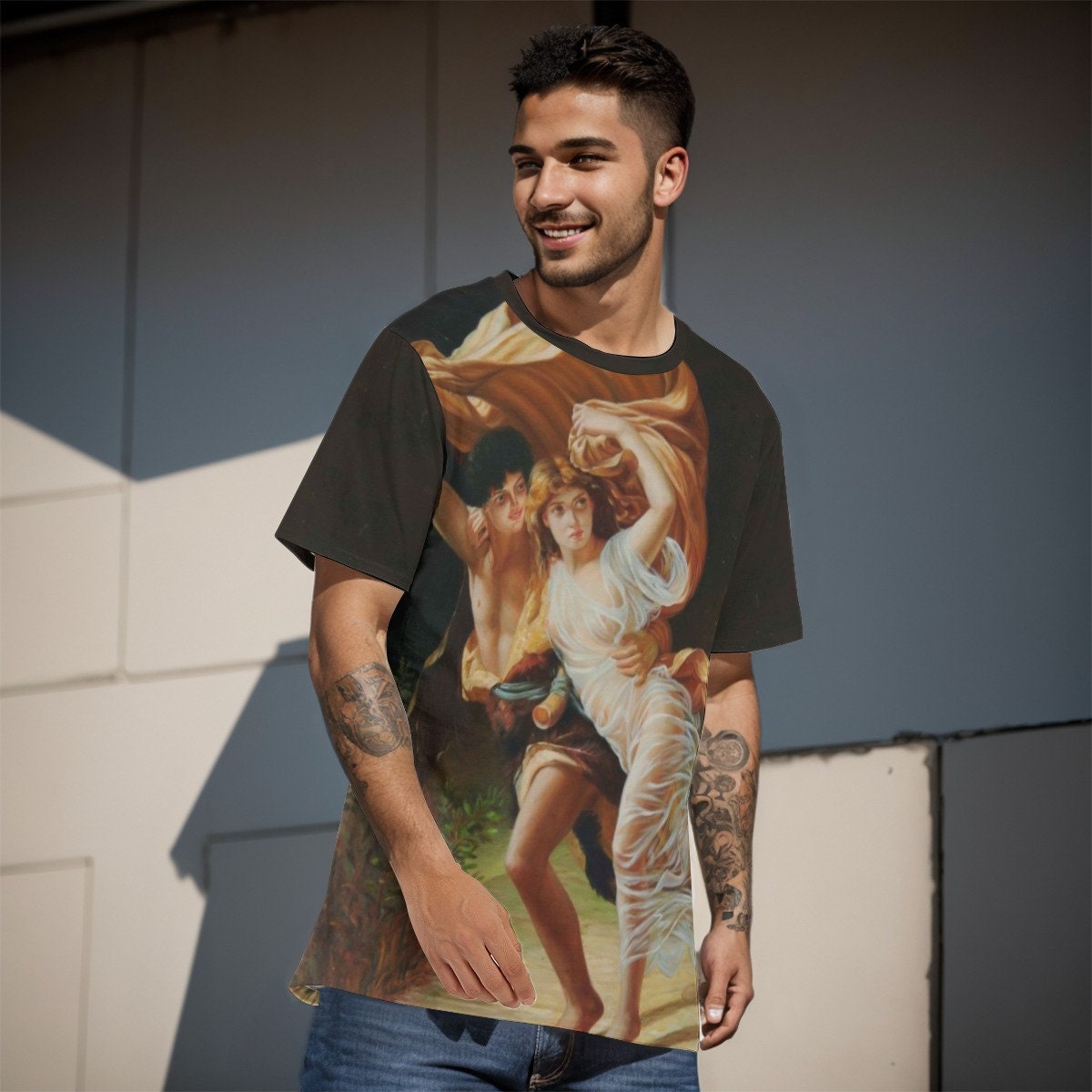 Pierre Auguste Cot the Storm Fine Art History Cotton Tee Shirt. Unisex ...