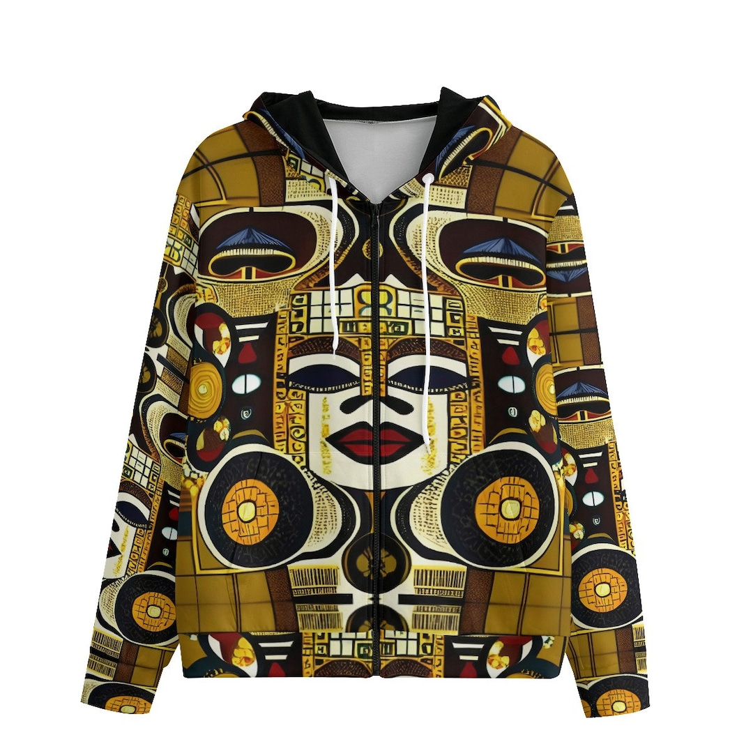 Klimt Inspired 100% Cotton Hoodie Zip up Sweatshirt XS/S/M/L/XL/2XL/3XL ...