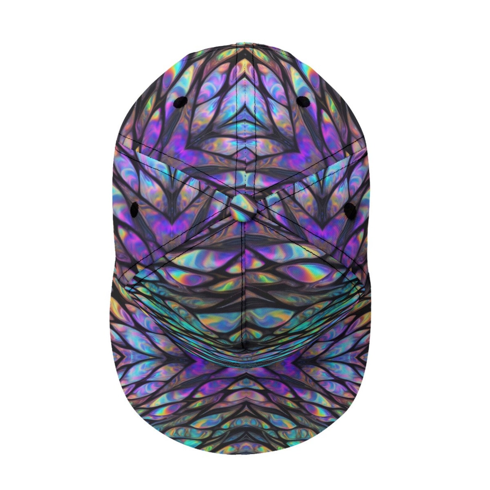 Tarpan Fish Scales Psychedelic Trippy Cap, Tie Dye Hat, Baseball Cap ...
