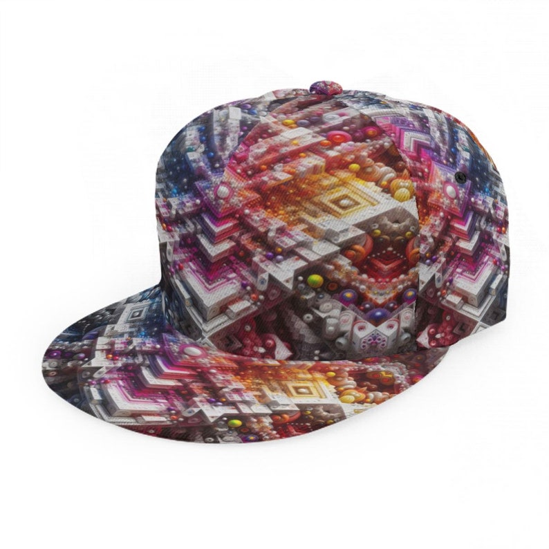 Psychedelic Trippy Hat, Tie Dye Cap, Kaleidoscope Baseball Fractal ...