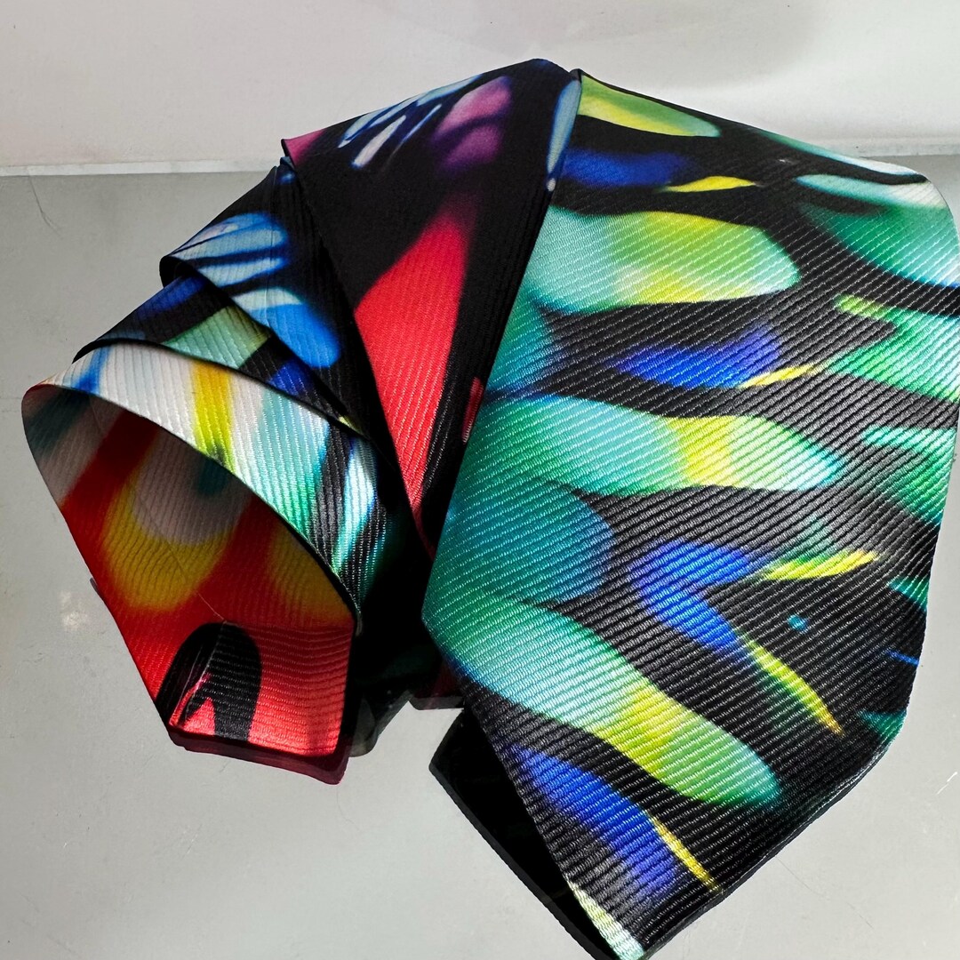 Tie Dye Psychedelic Trippy Tie Rainbow Necktie,tied Dyed Neckwear ...