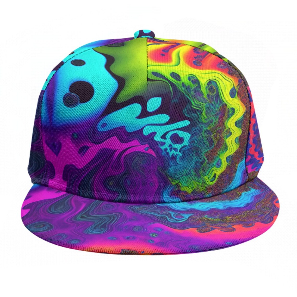 Psychedelic Trippy Cap,marbleized Hat,graffiti Baseball Cap Trucker Hip ...