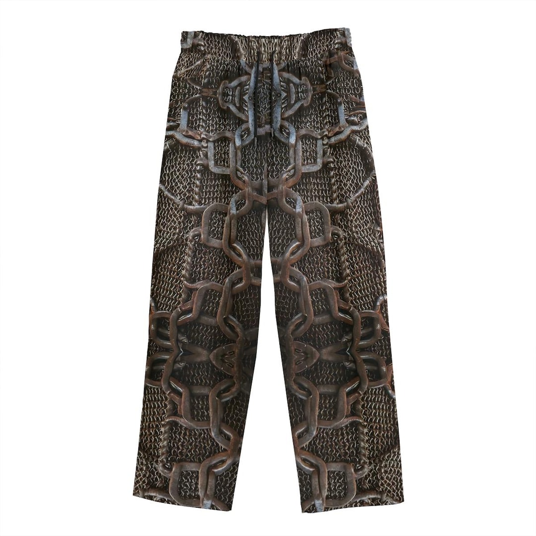 Chainmail Cotton Pants, Wide Leg, Gladiator Slacks, Viking, Medieval ...