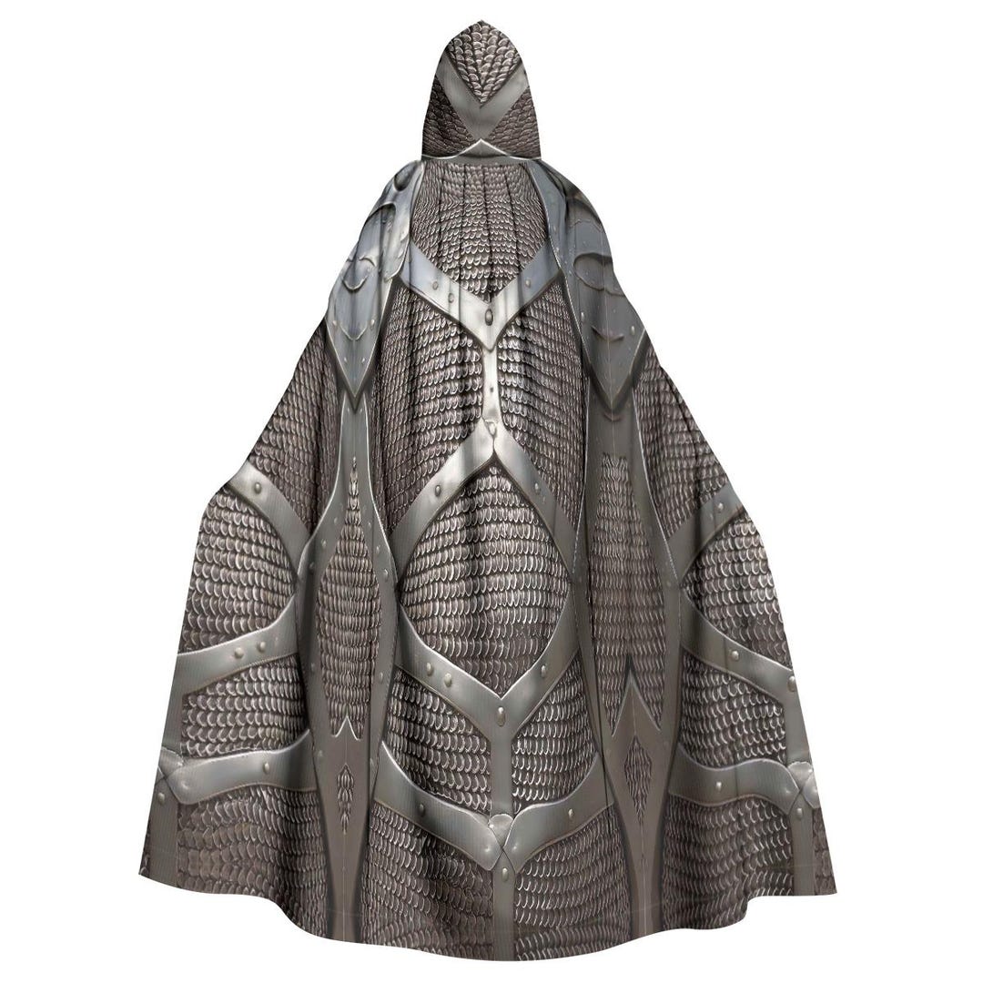 Silver Medieval Cloak, Gladiator Cape, Unisex Viking Overgarment ...