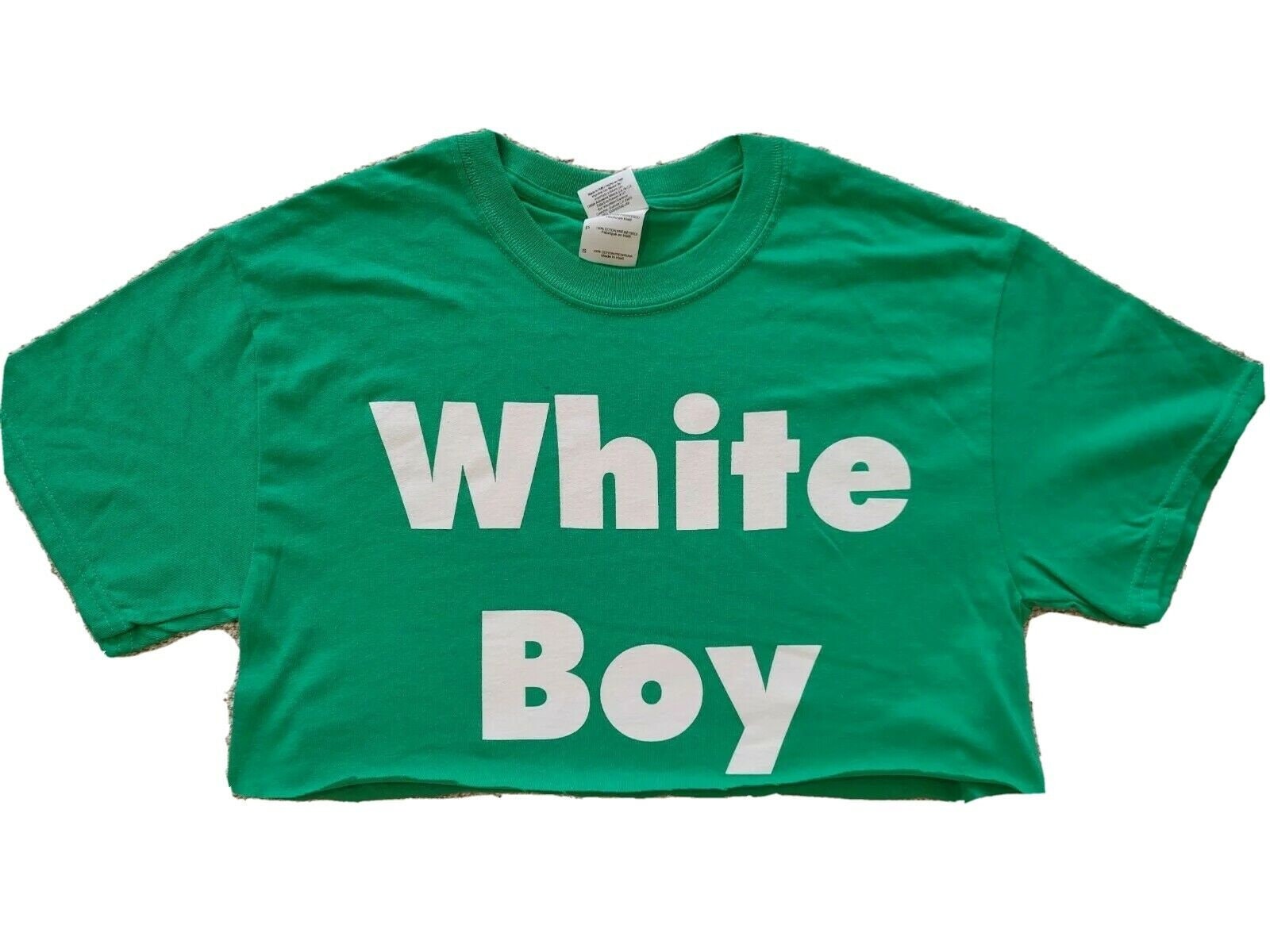 White Boy Crop Top Belly Shirt Gym Tee Half Shirt - Etsy