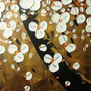 Tree Painting Canvas Abstract Acrylic Tree Landscape Textured - Etsy