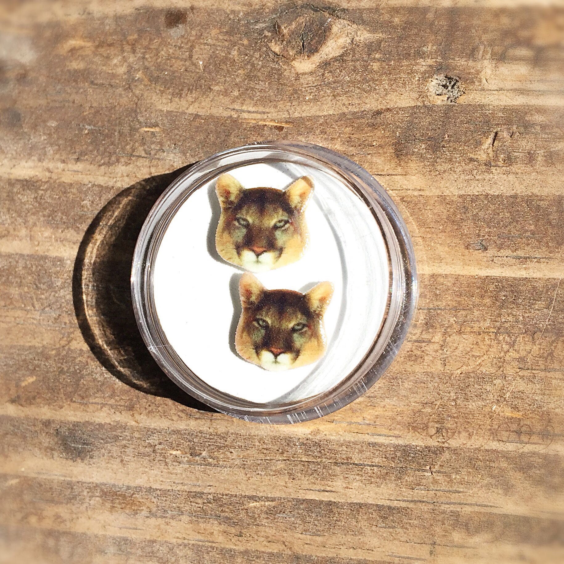 Mountain Lion Earrings Puma Cougar Jewelry Big Cat - Etsy