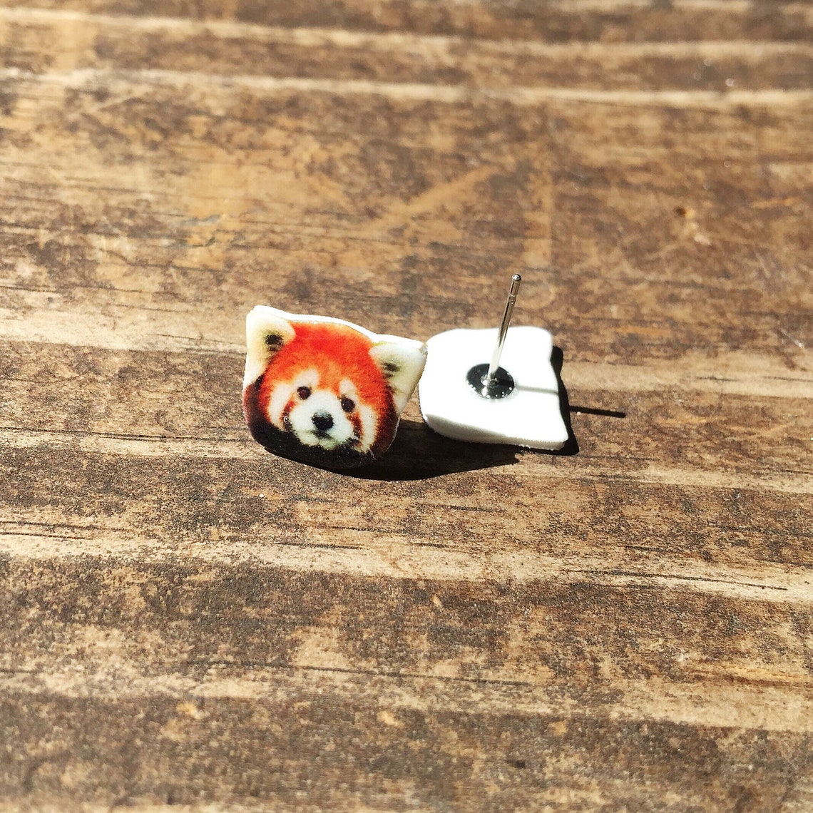 Red Panda Earrings Panda Jewelry Animal Earrings Animal - Etsy
