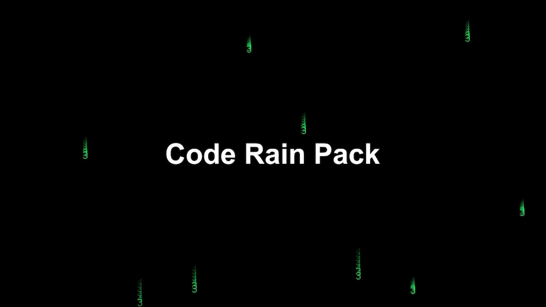 Pack d'arrière-plans vidéo Matrix Code Rain | 6 couleurs | Boucle ...