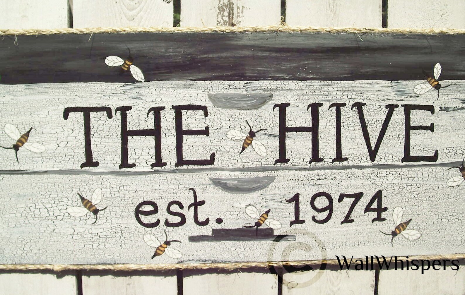 Hive Sign Custom Beehive Honeybee Home Decor Bees Apiary Beeks | Etsy