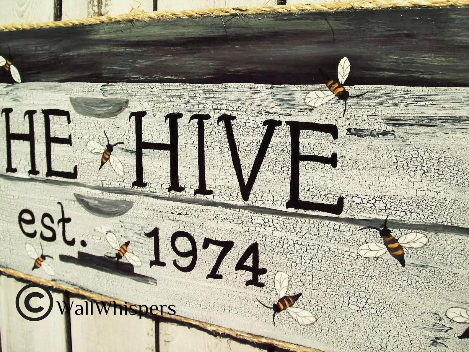 Hive Sign Custom Beehive Honeybee Home Decor Bees Apiary Beeks | Etsy