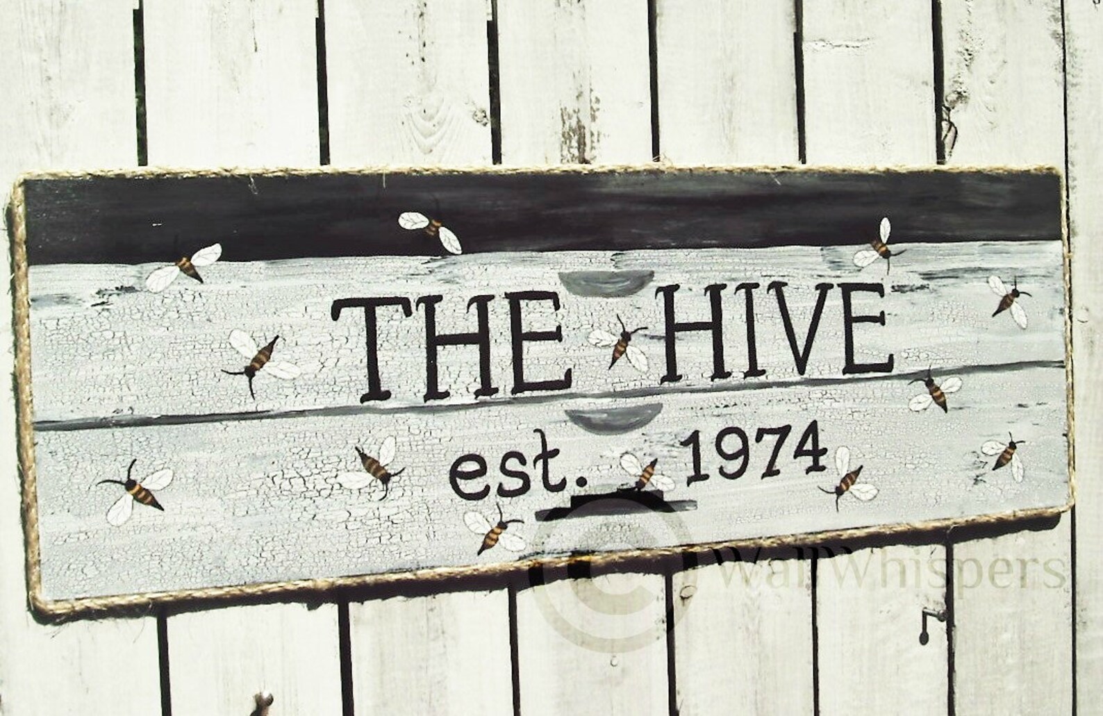 Hive Sign Custom Beehive Honeybee Home Decor Bees Apiary Beeks | Etsy