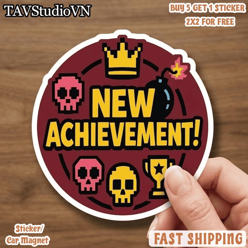 New Achievement Sticker | Dungeon Crawler Carl Decal | Litrpg Gamer ...