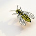 Wasp Badge - Wasp Jewelry, Yellowjacket Brooch, Wasp Pin - Etsy