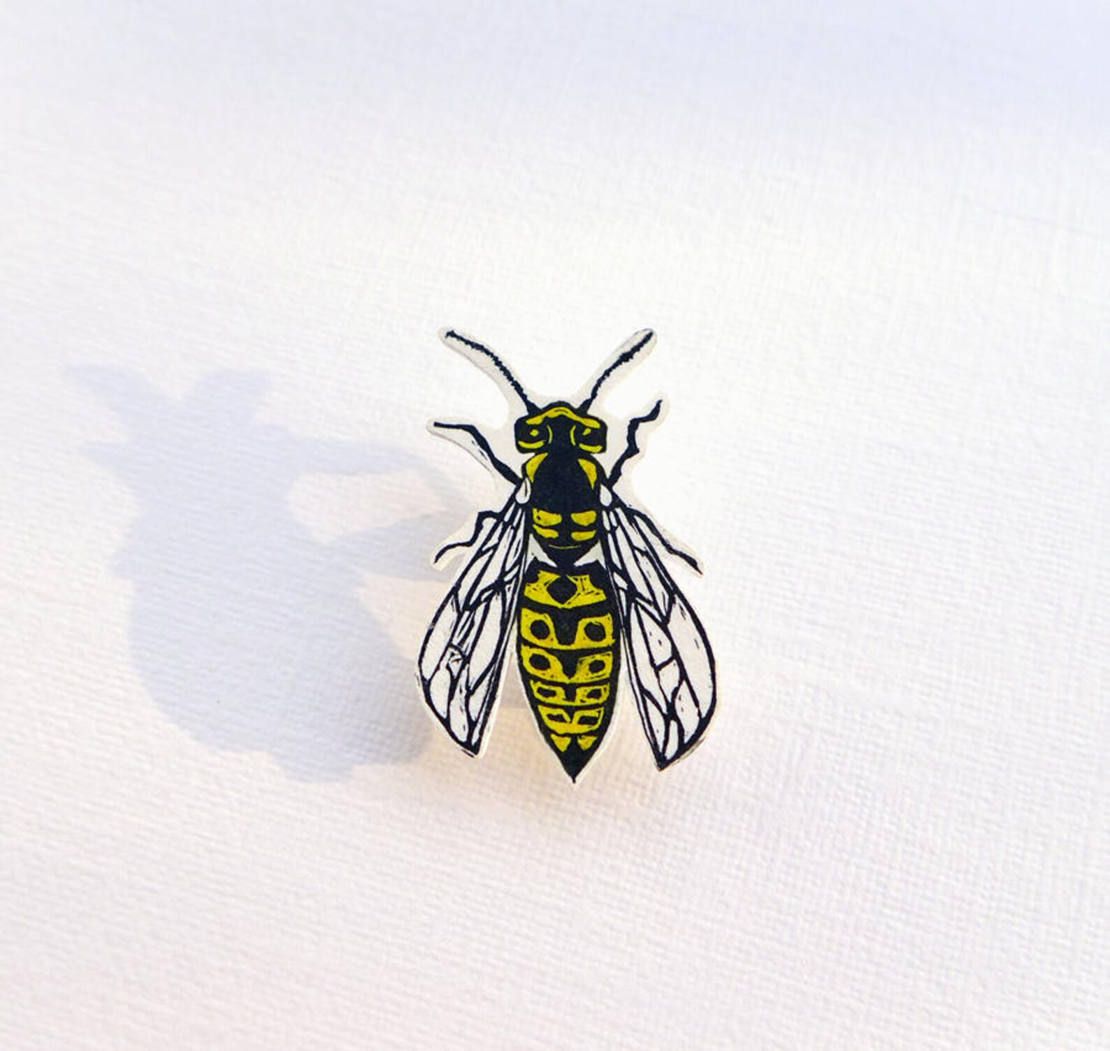 Wasp Badge Wasp Jewelry Yellowjacket Brooch Wasp Pin - Etsy