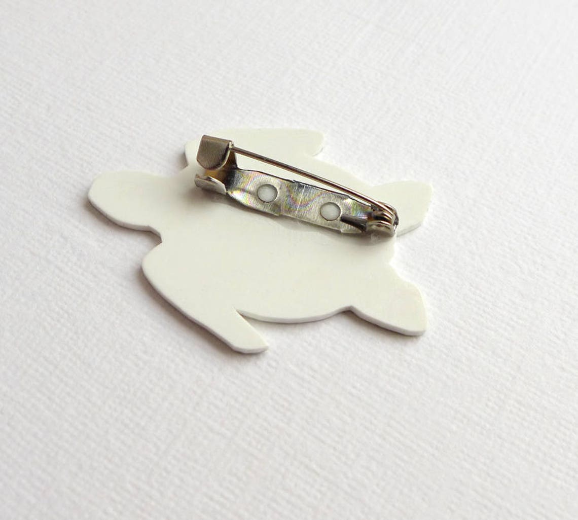 Turtle Brooch Sea Turtle Pin Badge - Etsy