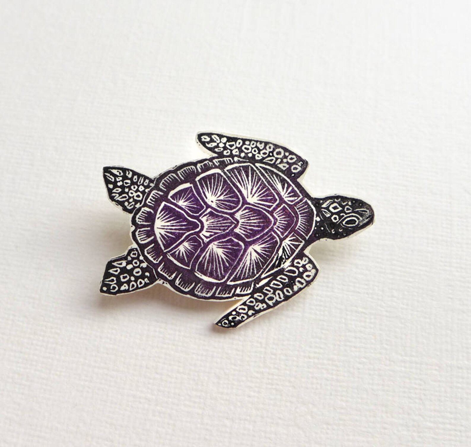 Turtle Brooch Sea Turtle Pin Badge | Etsy