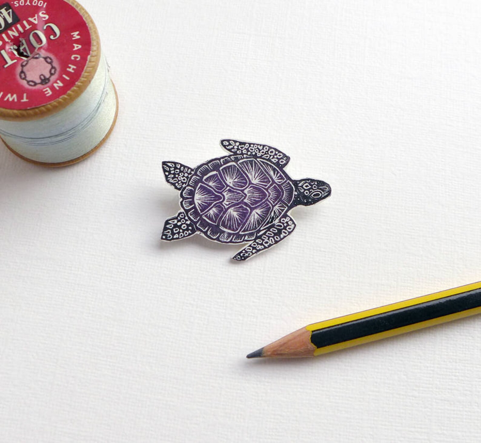 Turtle Brooch Sea Turtle Pin Badge - Etsy