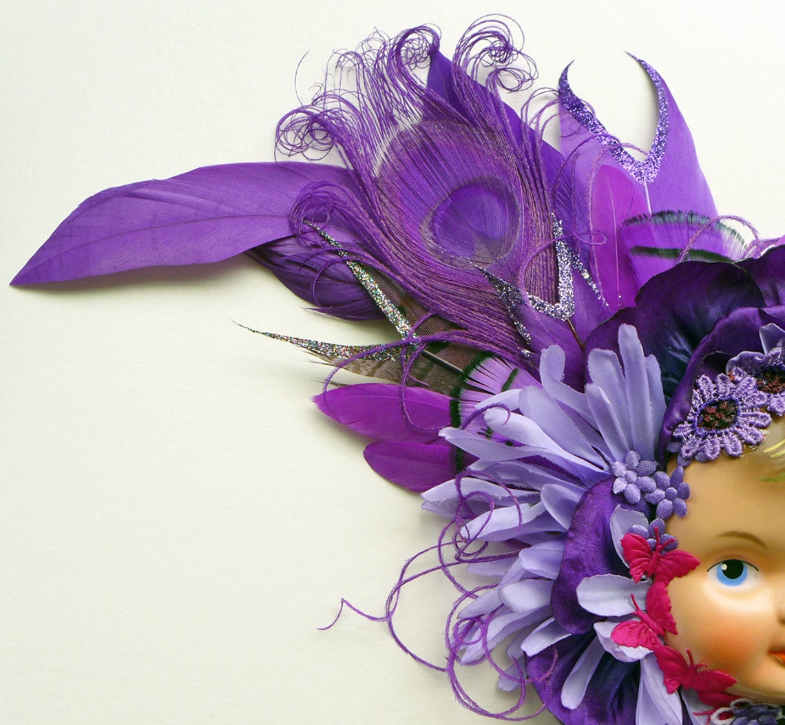 Doll Face Fascinator, Festive Decoration, Unique Gift for Her, Hair ...
