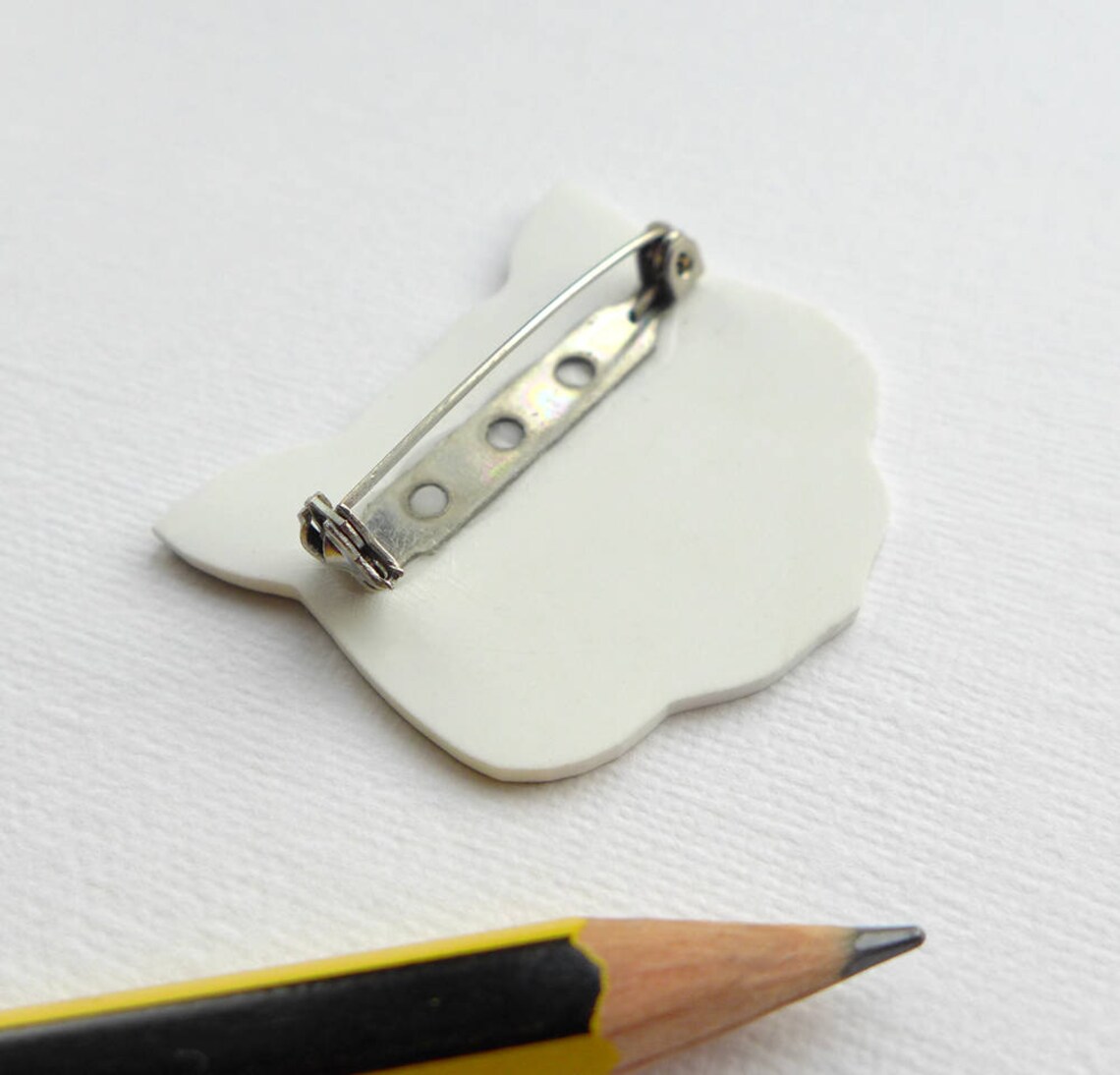 Cat Brooch, Cat Face Pin Badge, Handmade Tabby Cat Badge - Etsy