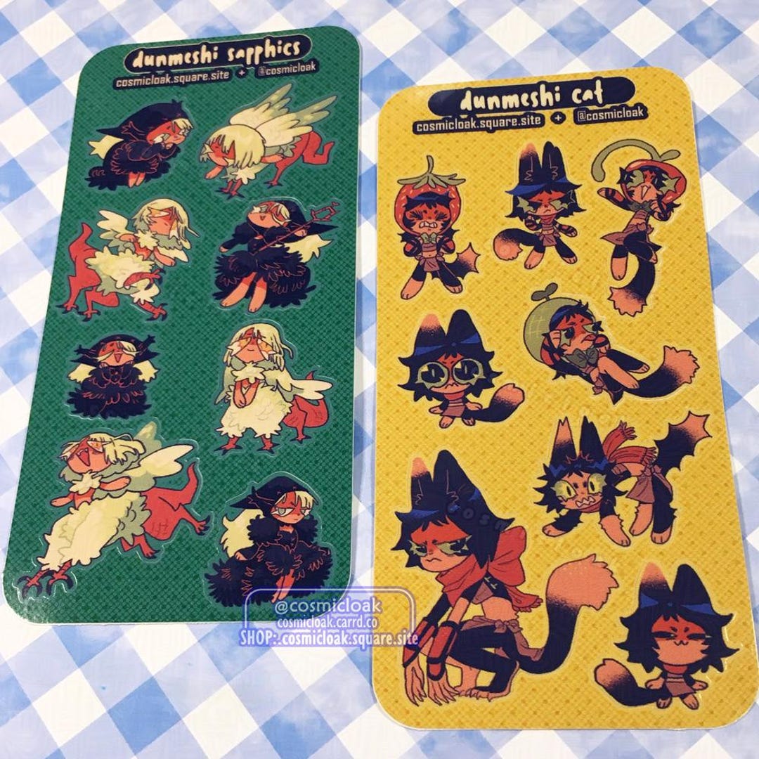 Dunmeshi !zutsumi & Farcille - Stickersheet | Dungeon Anime Waterbottle ...