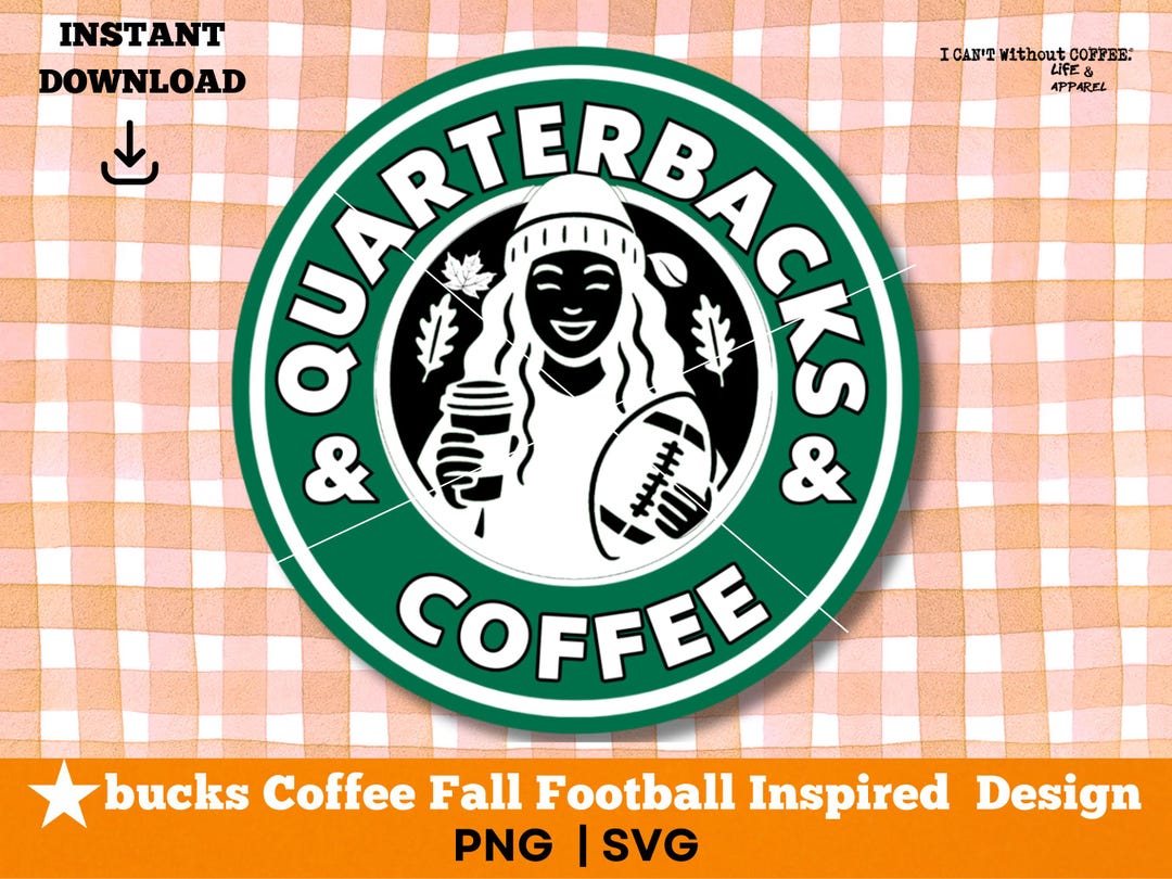 Coffee & Football Clip Art: Fall PNG SVG Graphics (digital Download) - Etsy