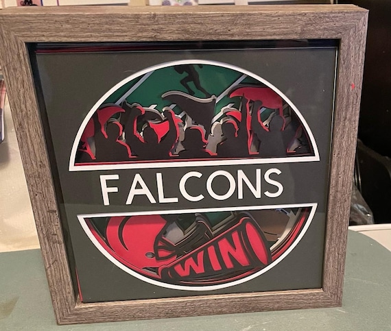 Football Team Shadow Box - Etsy