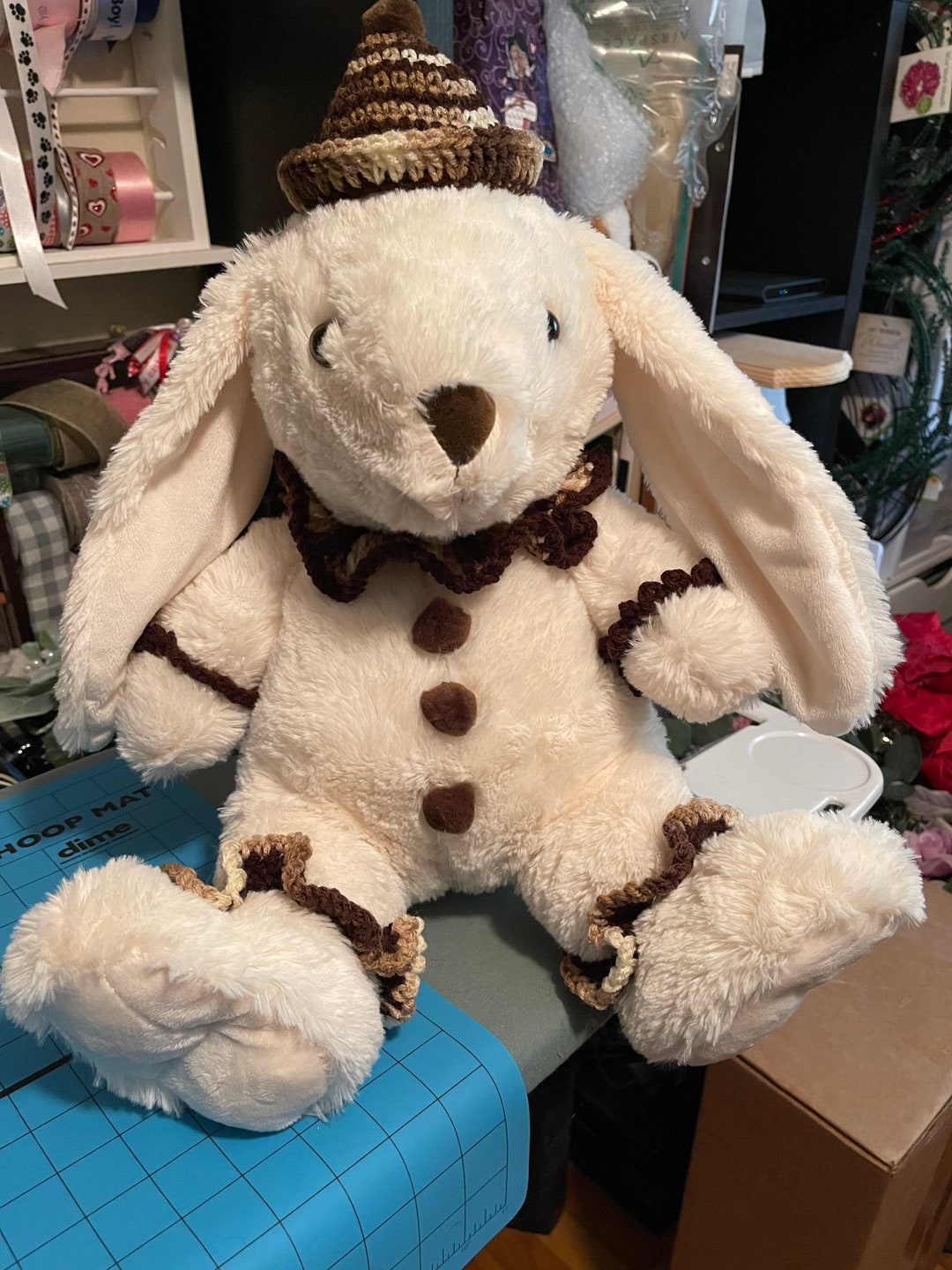 Large Clown Bunny - Etsy