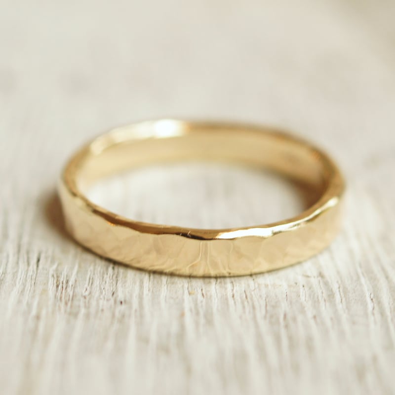 Simple Gold Wedding Rings - Etsy