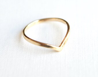 Chevron Wedding Band - Etsy