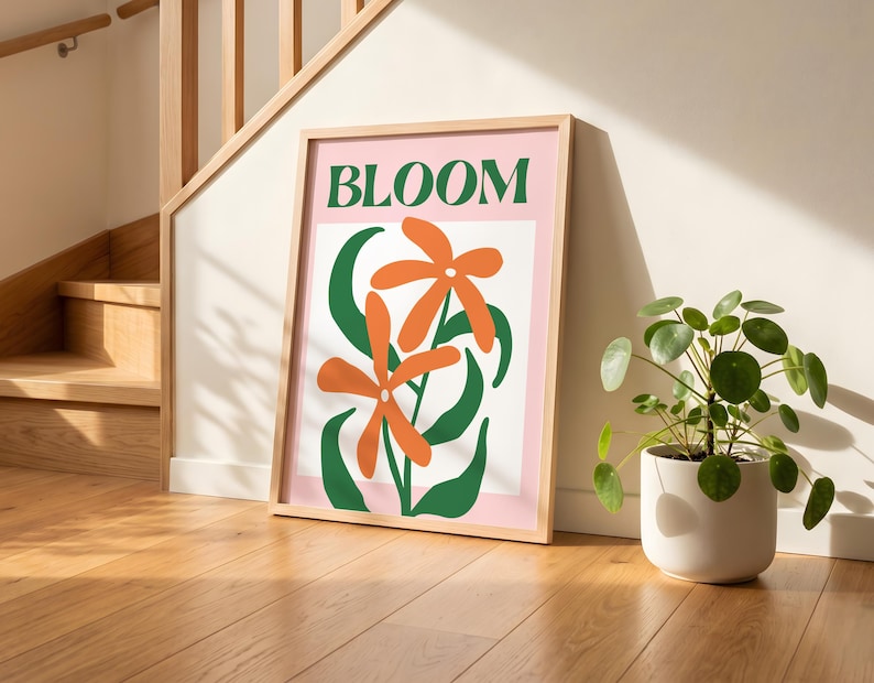ISO A Wood Frame Mockup for Canva & Photoshop, Minimalist Poster Mockup ...