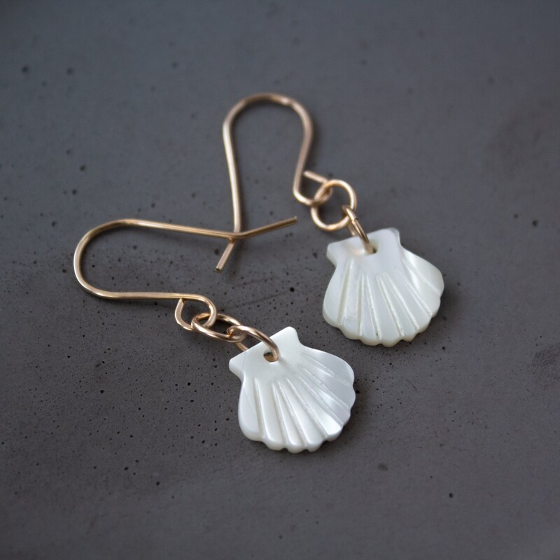 Mussel Shell Earring - Etsy