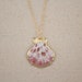 Natural Seashell Necklace Gold Filled, Big Seashell Necklace, Gold ...