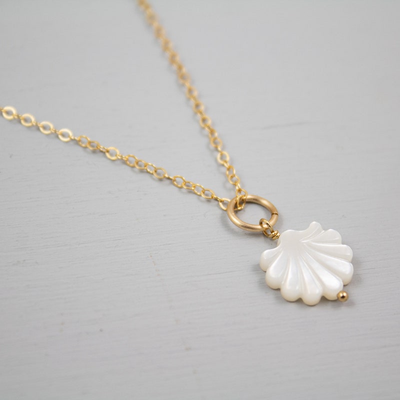 Pearl Shell Necklace - Etsy