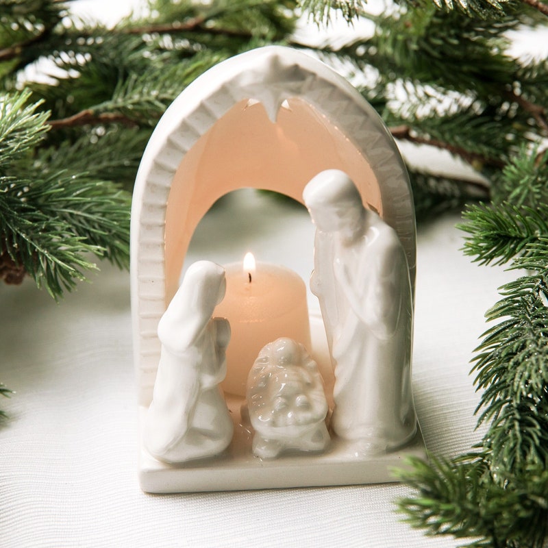 Ceramic Nativity Set - Etsy