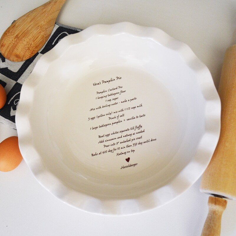 Personaliser Pie Dish - Etsy
