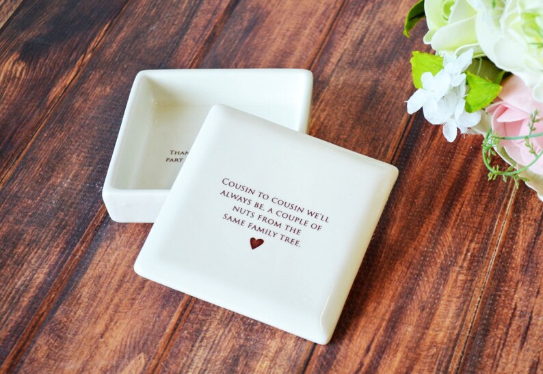 Cousin Gift Cousin Wedding Gift Square Keepsake Box - Etsy UK